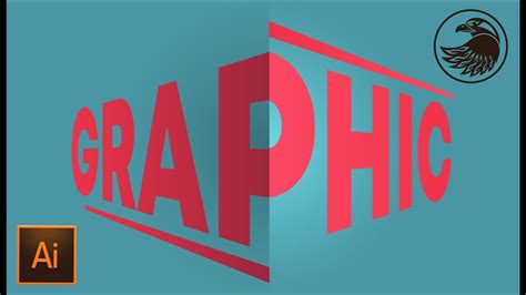 КАК СДЕЛАТЬ ТЕКСТ В ПЕРСПЕКТИВЕ С ПОМОЩЬЮ ГРАДИЕНТА УРОКИ Adobe Illustrator Youtube