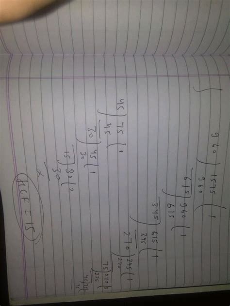 4 Lising Euclids Division Algorithm The Hcf Of I 405 And 2520 Ii