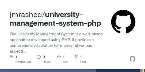 University Management System Phphomephp At Master · Mrzstack
