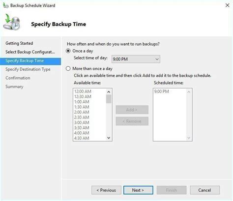 How To Schedule Automatic Backup In Windows Server 2016