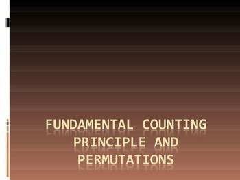 Fundamental Counting Principle And Permutations By The World Of Algebra