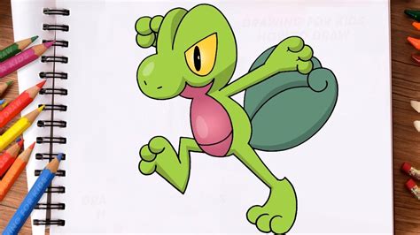 How To Draw Treecko Pokemon Youtube