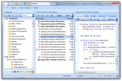 Csharp Code Library Software Developer Helpfile Tools Free Software Download Version 20058