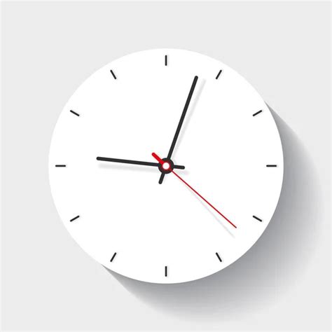 Clock Icon Minimalistic Flat Style Timer White Background Business Watch Stock Vector Image By