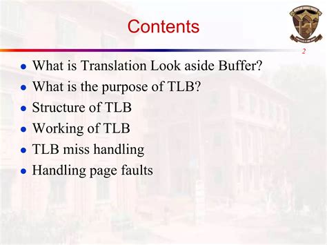 Translation Look Aside Buffer PPTX