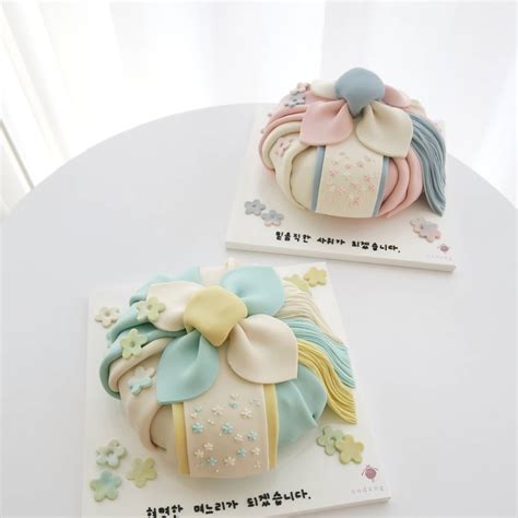 1호 보자기 백설기 ⠀⠀ 상견례로 주문해주신 온당 서대문 은평 마포 앙금플라워떡케이크 Facebook