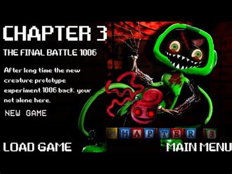 Poppy Playtime Chapter 3 Official Gameplay Main Menu Poppy Playtime