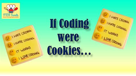 Coding Cookie Writing On Cookies Youtube