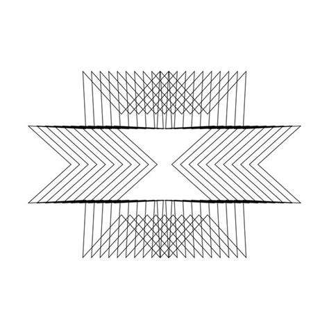 Premium Vector Geometric Fractal Abstract Shape