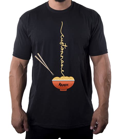 Ramen Noodle T Shirts Personalized T Shirts Funny Customized Ramen