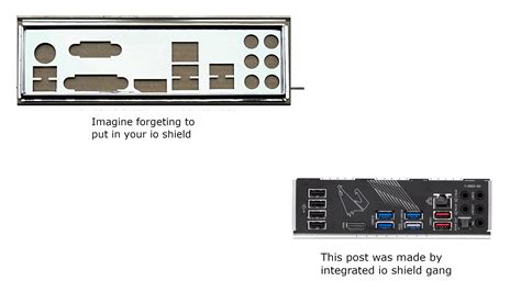 Integrated Io Shield Gang R Pcmasterrace