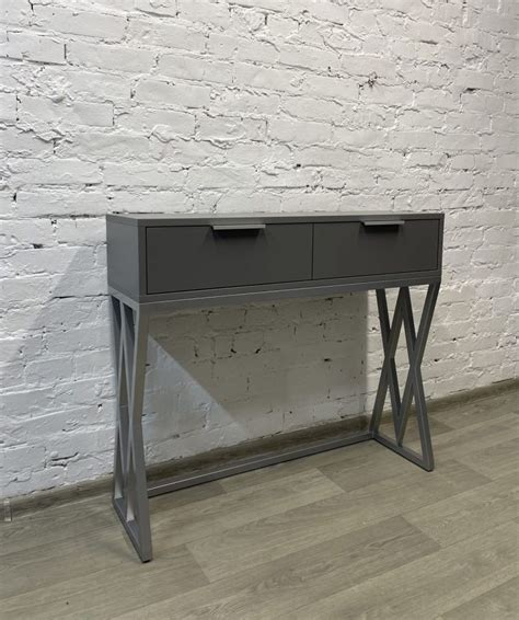 Туалетний столик металевий профіль антрацит Fedorkov ціна 7 532 00 грн