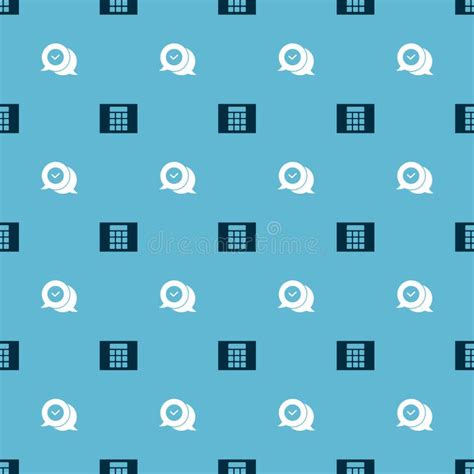 Set Password Protection And Check Mark In Speech Bubble On Seamless Pattern Vector Stock Vector