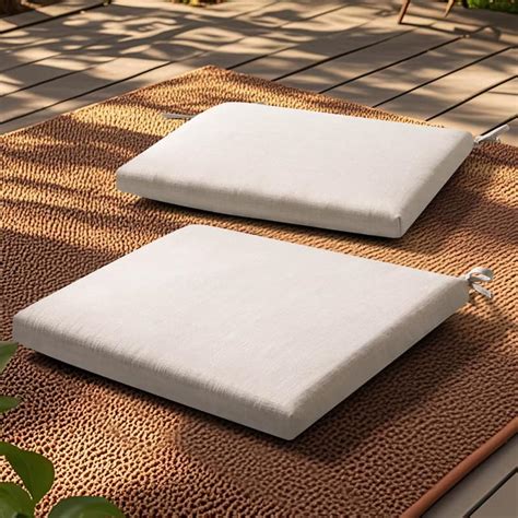 Nuu Garden Patio 2 Piece Seat Cushions Outdoor Chair Pads With Zipper
