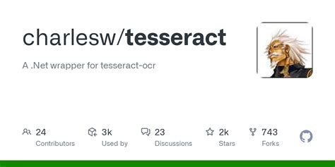 Github Charleswtesseract A Net Wrapper For Tesseract Ocr