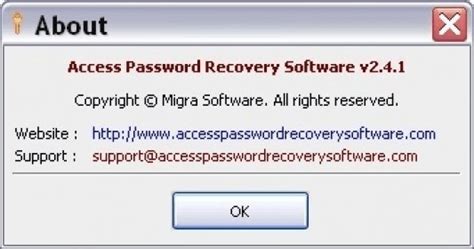Access Password Recovery Software Download Obtain Opening Passwords