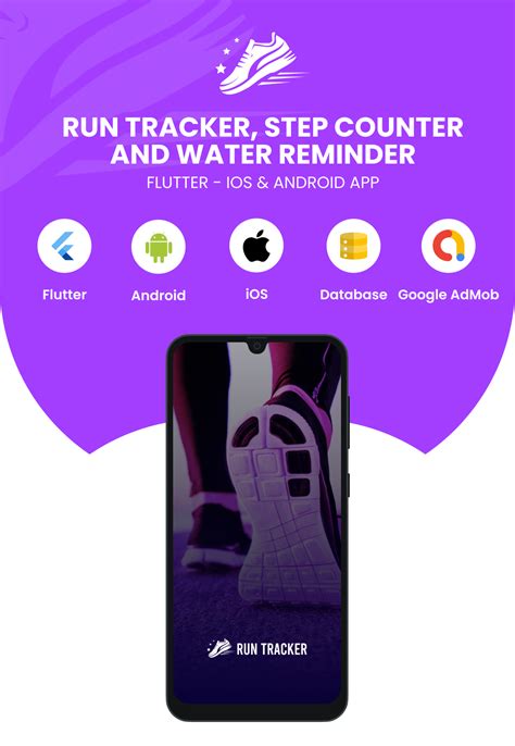 run tracker step counter and water reminder flutter code market