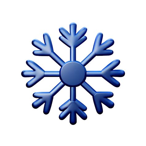 Snowflake 3d Rendering Icon Illustration 28238997 Png