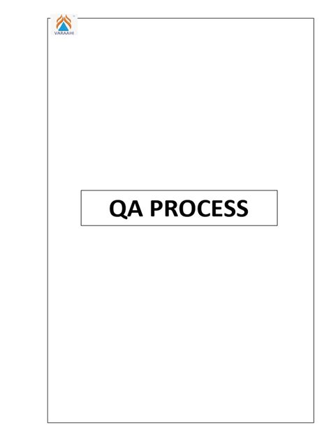 17 qc procedure qa sop pdf quality assurance specification