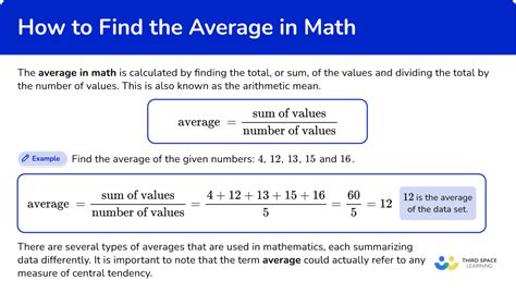 How To Find The Average In Math Math Steps Examples