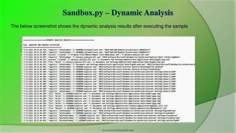 Ppt Malware Sandbox Analysis Powerpoint Presentation Free Download Id 6902651