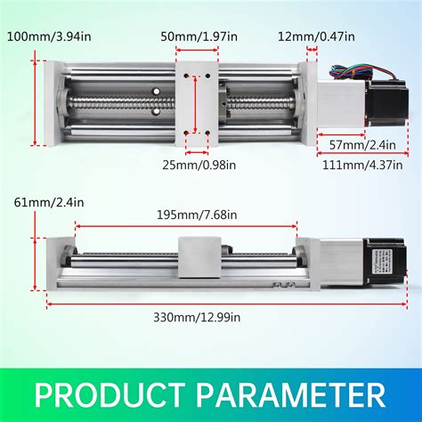 Zbx100 100mm Stroke Cnc Linear Stage Motion Actuator Double Optical Axis X Y Z