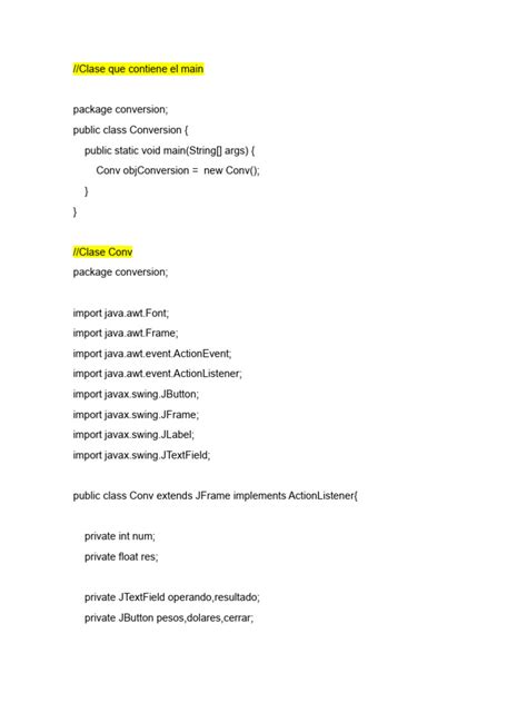Convertidor Pesos Dolares Java Swing Pdf Ingeniería De Sistemas Ciencias De La Computación