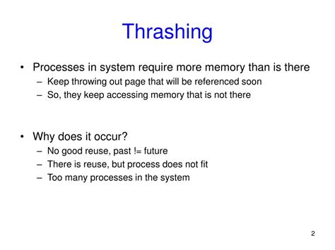 Ppt Thrashing And Memory Management Powerpoint Presentation Free