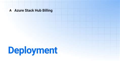 Deployment Azure Stack Hub Billing
