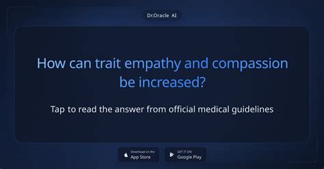 How Can Trait Empathy And Compassion Be Increased
