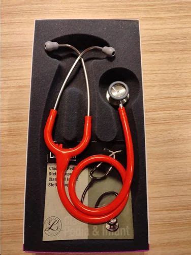 Single Sided 3m Littmann Classic Ii Pediatric 2113r Red Tube Machined Stainless Steel At