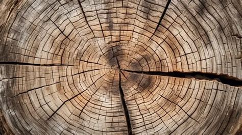 Perspective Of A Cross Cut Sawed Tree Trunk Texture Detail Background Wood Slice Tree Rings