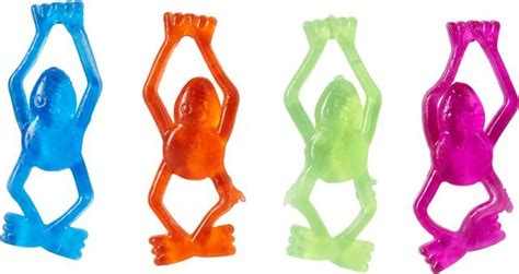Frog Flinger Toy Favours Multi Coloured 24 Pk For Birthday Party Favour Party City