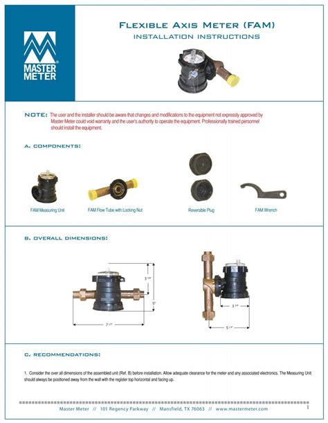 Fam Installation Guide Master Meter