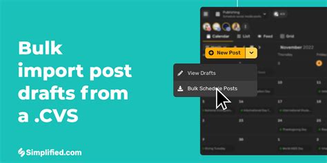 Bulk Import Social Media Posts Simplified