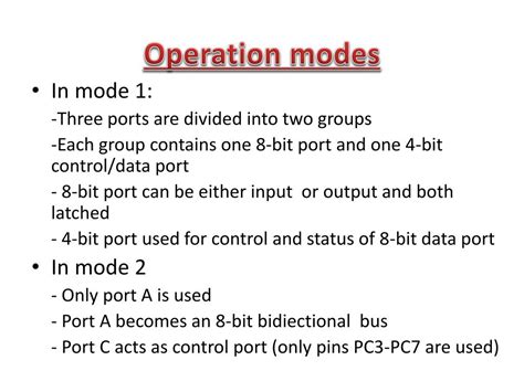 Ppt Peripheral Interface Device 8255 Modes And Examples Powerpoint