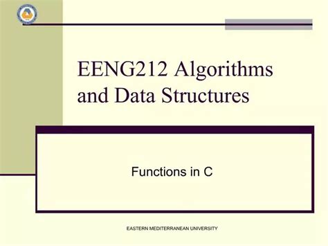 Ppt Eeng212 Algorithms And Data Structures Powerpoint Presentation