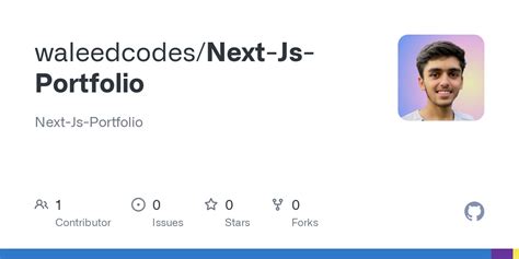 Github Waleedcodes Next Js Portfolio Next Js Portfolio