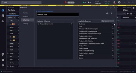 Column Customization Trading Lesson Traders Academy