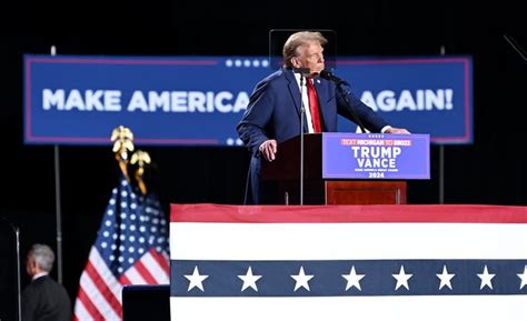 Trump Campaigns In Metro Detroit