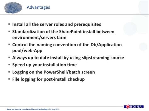 ordina softc presentation sharepoint automated scripted deployment