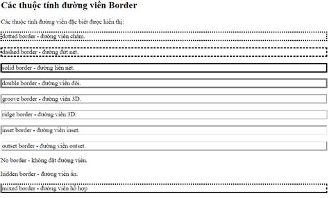 Css Thuộc Tính đường Viền Border Dnmtechs Sharing And Storing Technology Knowledge