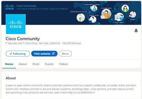 시스코 커뮤니티 소셜 미디어 채널 업데이트 Cisco Community