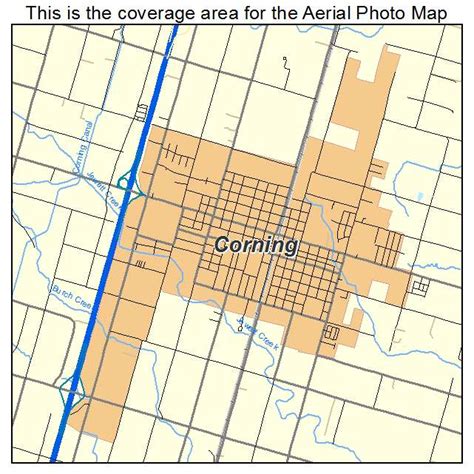 Aerial Photography Map Of Corning Ca California
