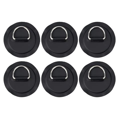 6 Pcs D Ring Patch For Inflatable Boat Kayak Dinghy Sup D Ring Pvc