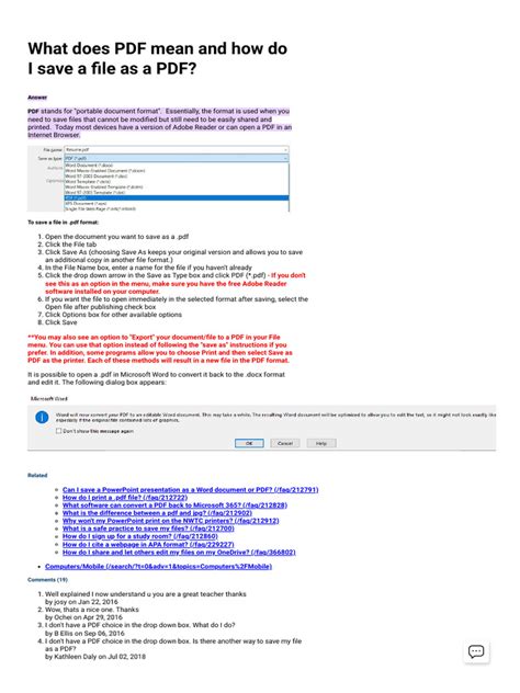 What Does Pdf Mean And How Do I Save A File As A Pdf Ask Nwtc Pdf