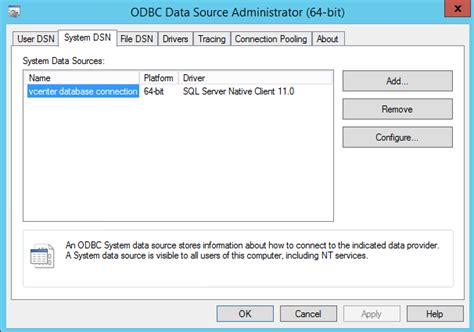 Part 1 Vcenter Sql Database And Odbc Dsn Creation Vgeek Tales From Real It System