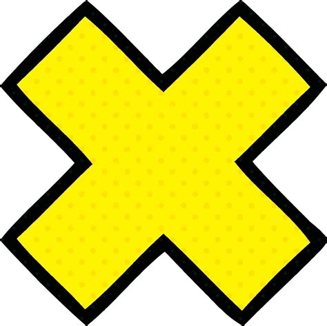 Comic Book Style Cartoon Multiplication Symbol 11749883 Vector Art At Vecteezy