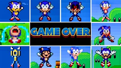 All Sonic Death Animations And Game Over In Sonic Boll Youtube