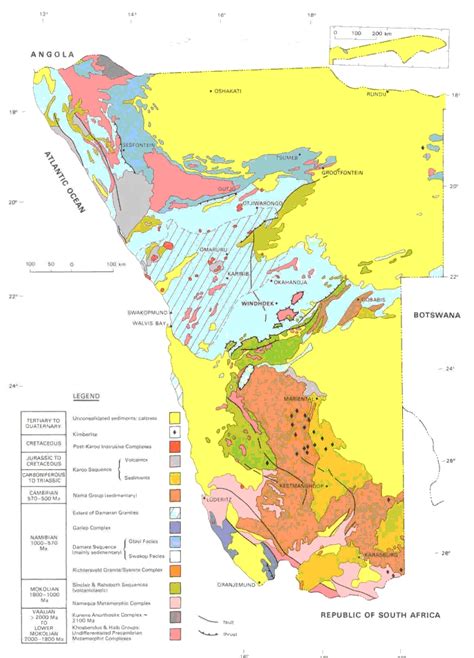Annexure Map Simplified Geology Of Namibia